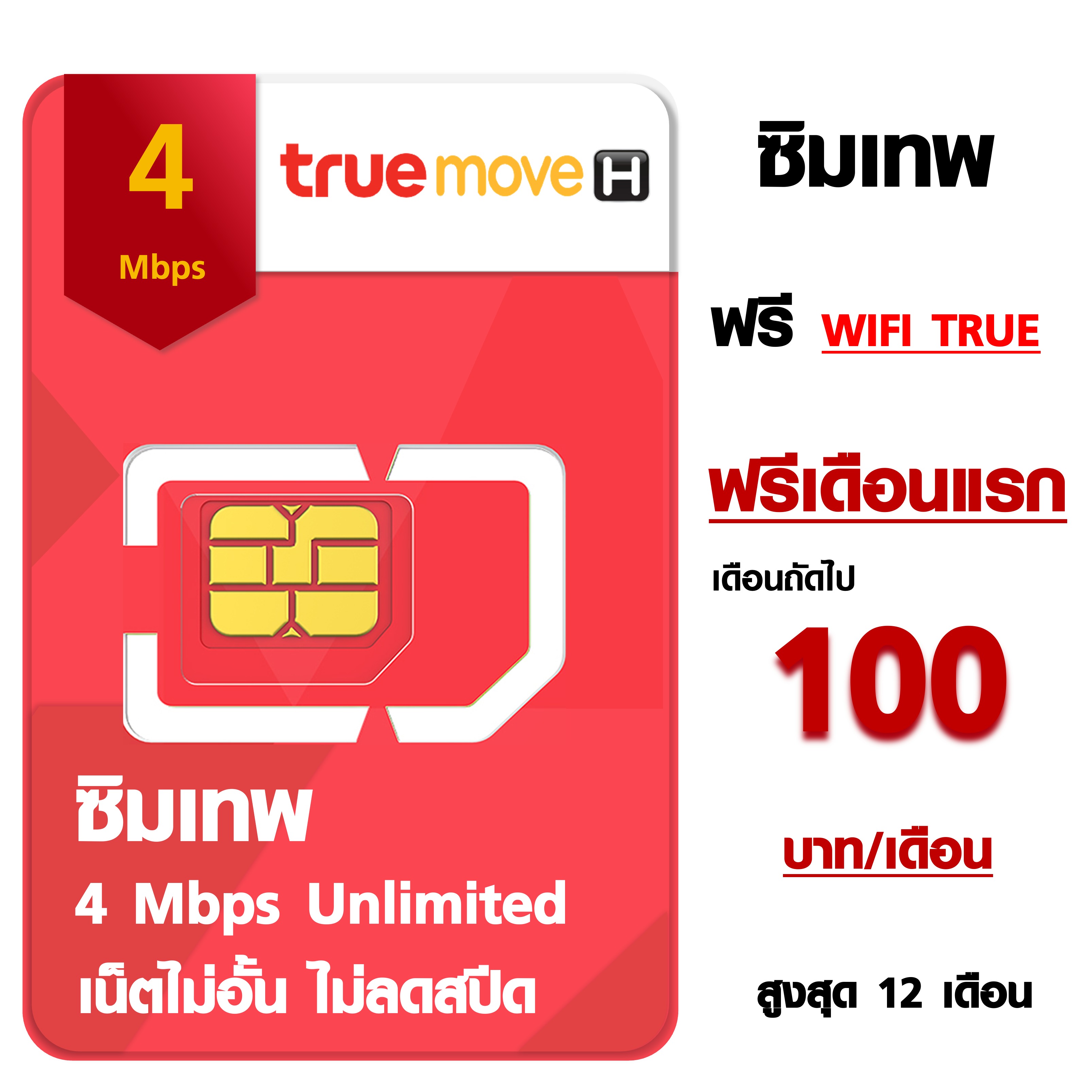 SIM TRUE Unlimited, ร้านค้าออนไลน์ | Shopee Thailand
