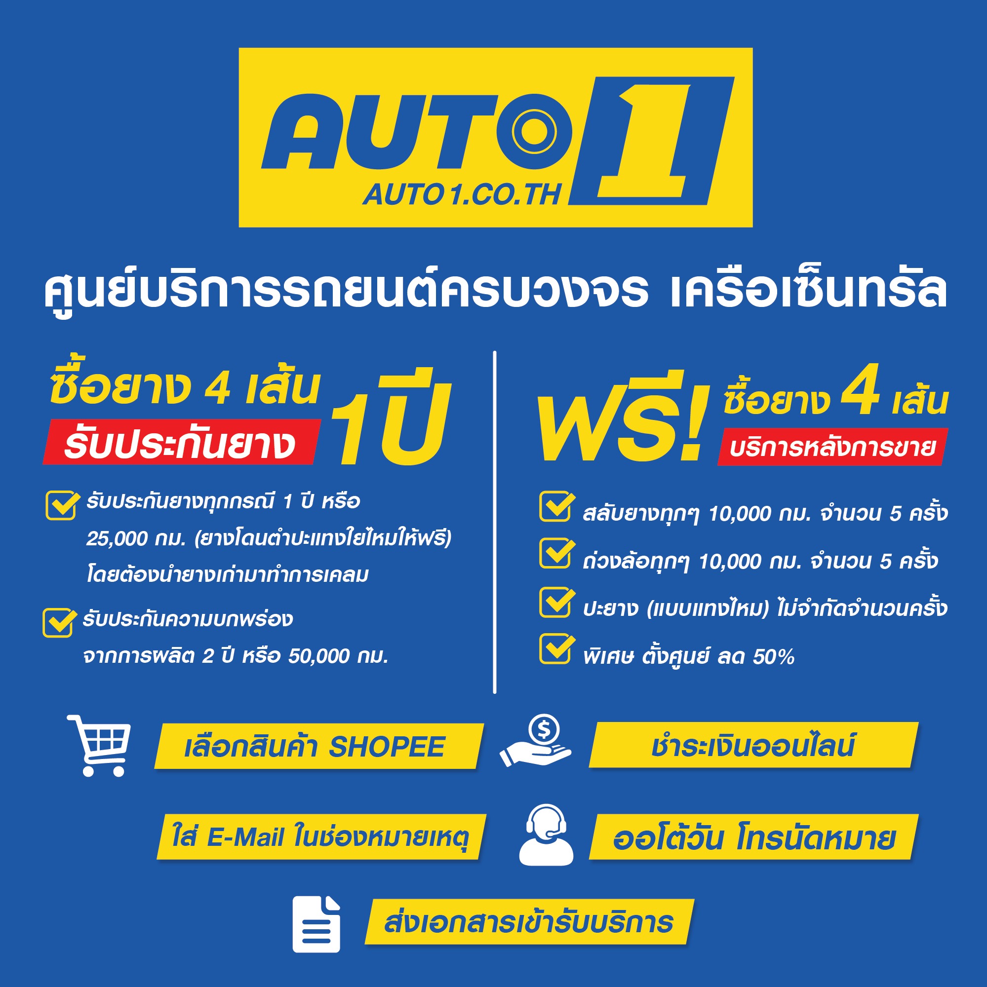 สั่งซื้อสินค้าออนไลน์จาก Auto1 Official Store | Shopee Thailand