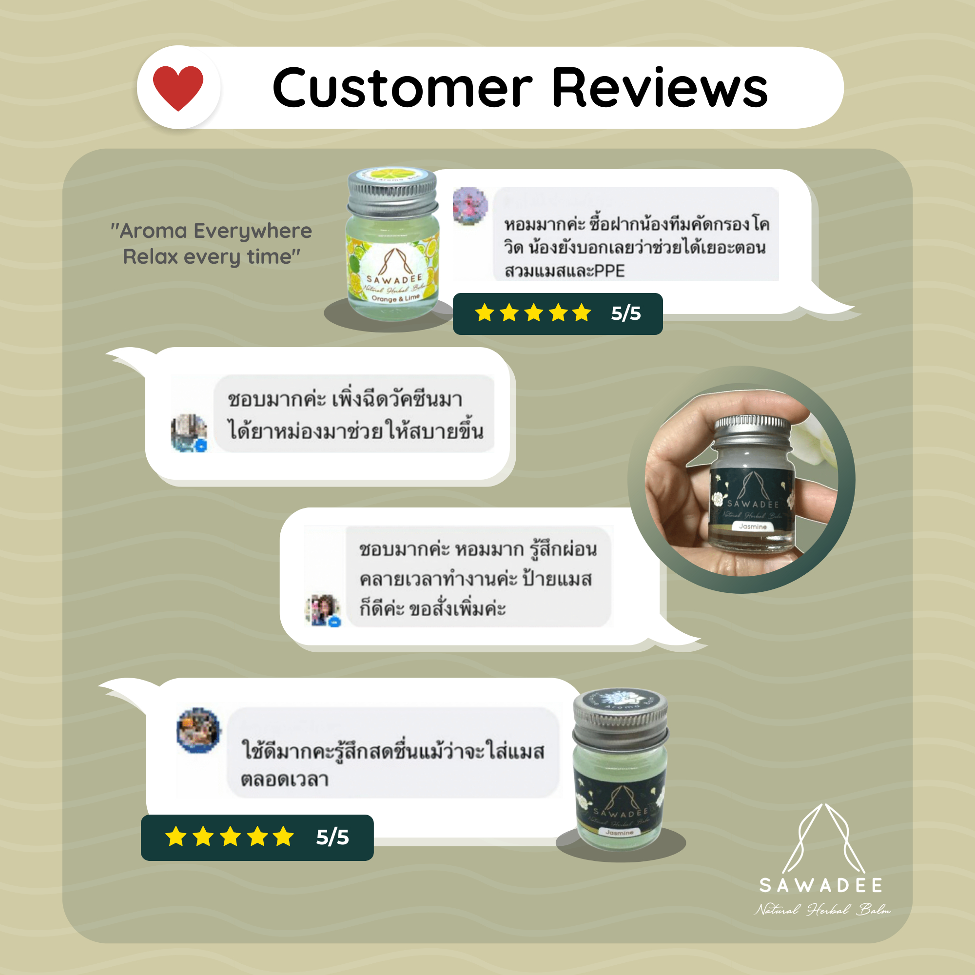 SAWADEE Natural Herbal Balm, ร้านค้าออนไลน์ | Shopee Thailand