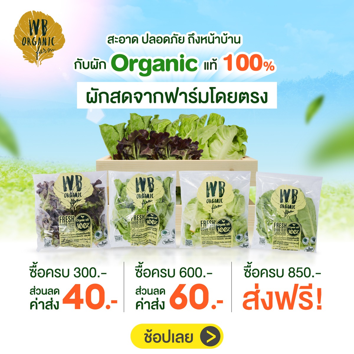 สั่งซื้อสินค้าออนไลน์จาก WB Organic Farm Official | Shopee Thailand