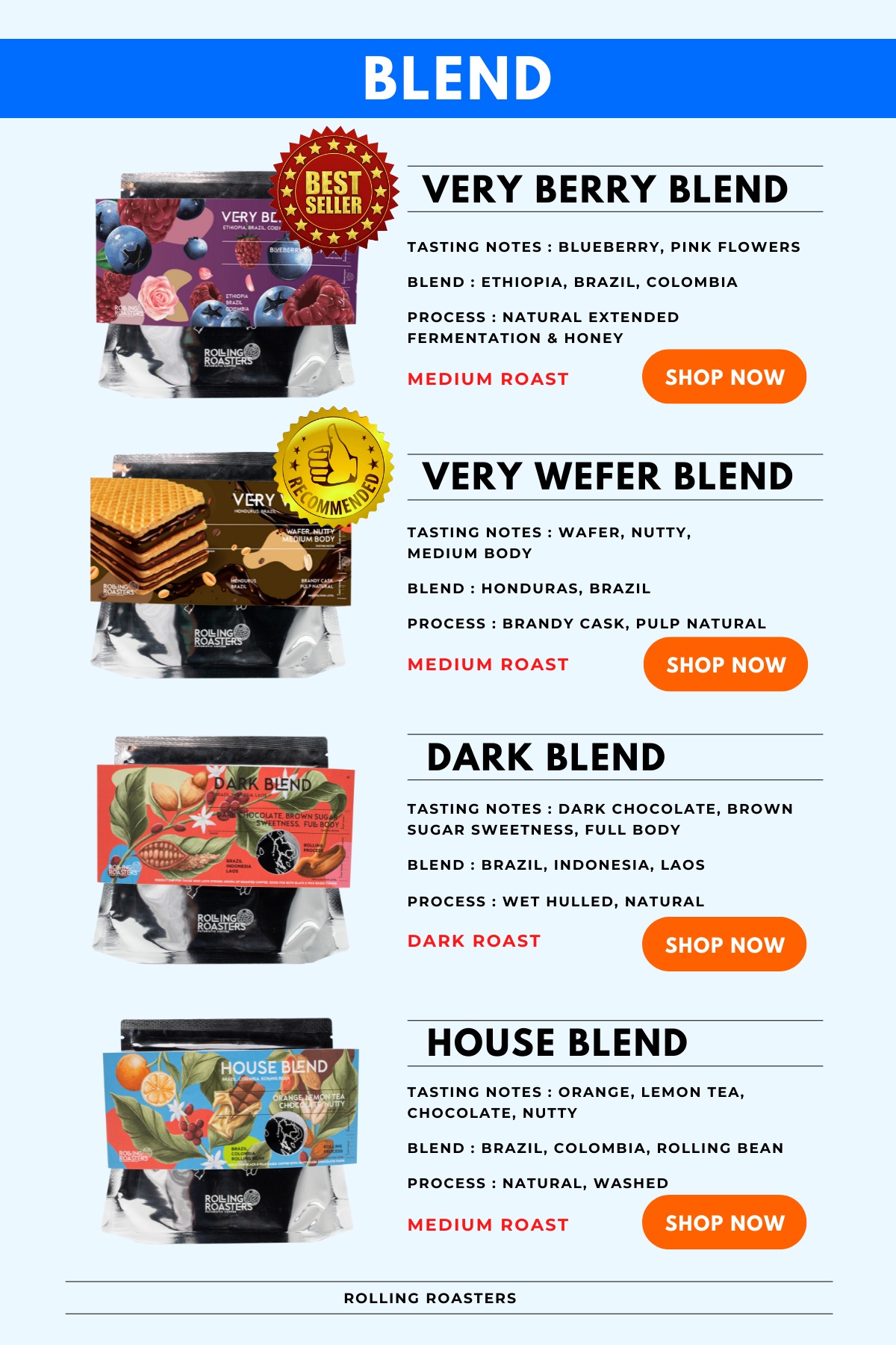 Rolling Roasters, ร้านค้าออนไลน์ | Shopee Thailand