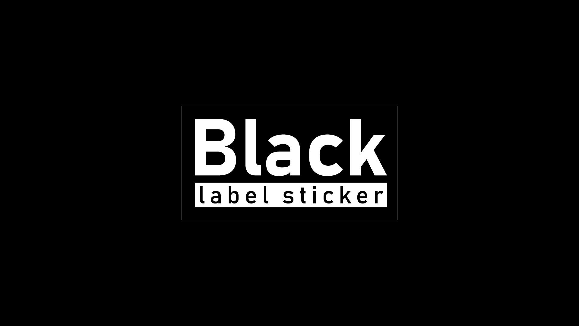 Black label sticker, ร้านค้าออนไลน์ | Shopee Thailand