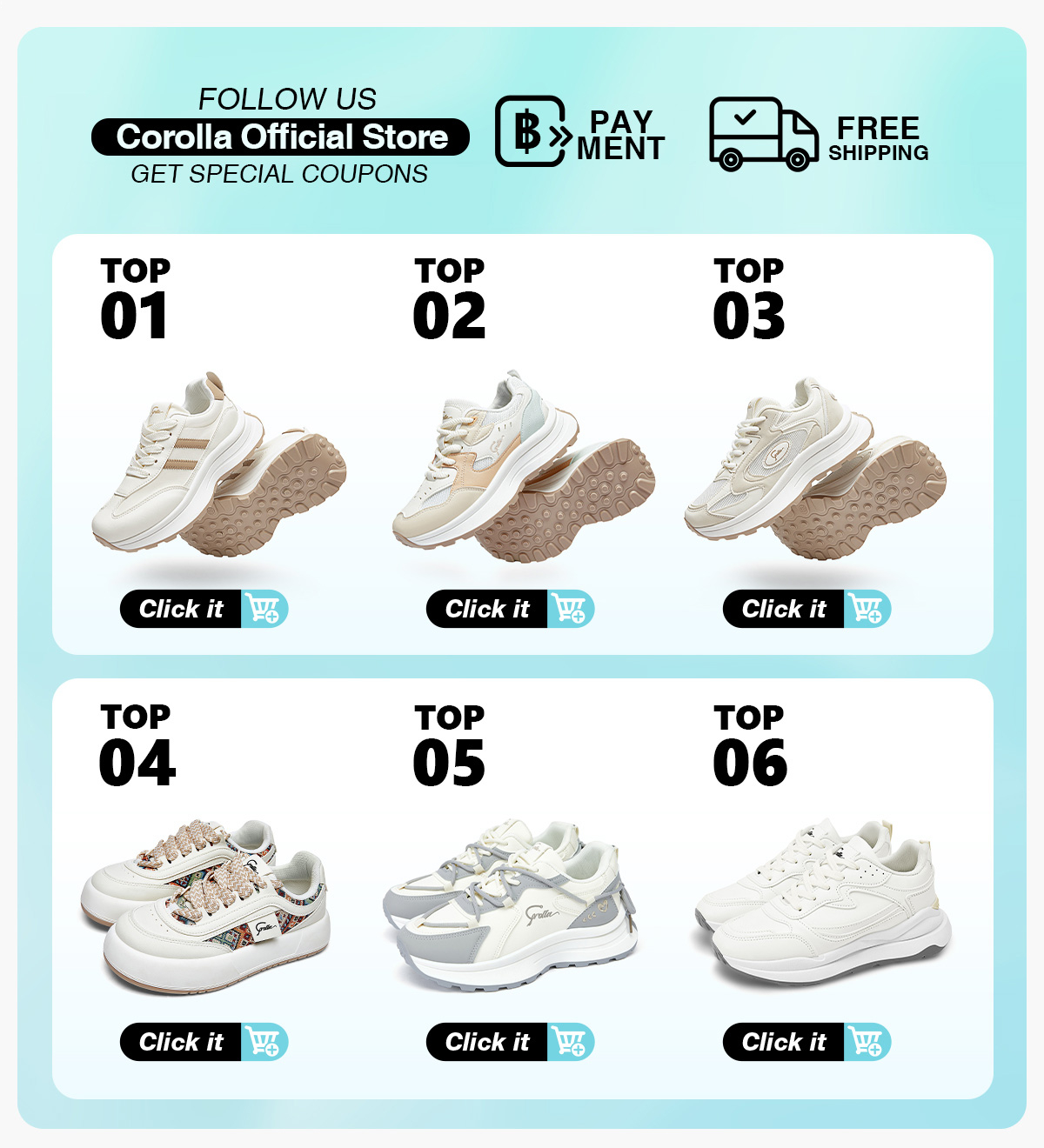 สั่งซื้อสินค้าออนไลน์จาก Corolla shoes | Shopee Thailand