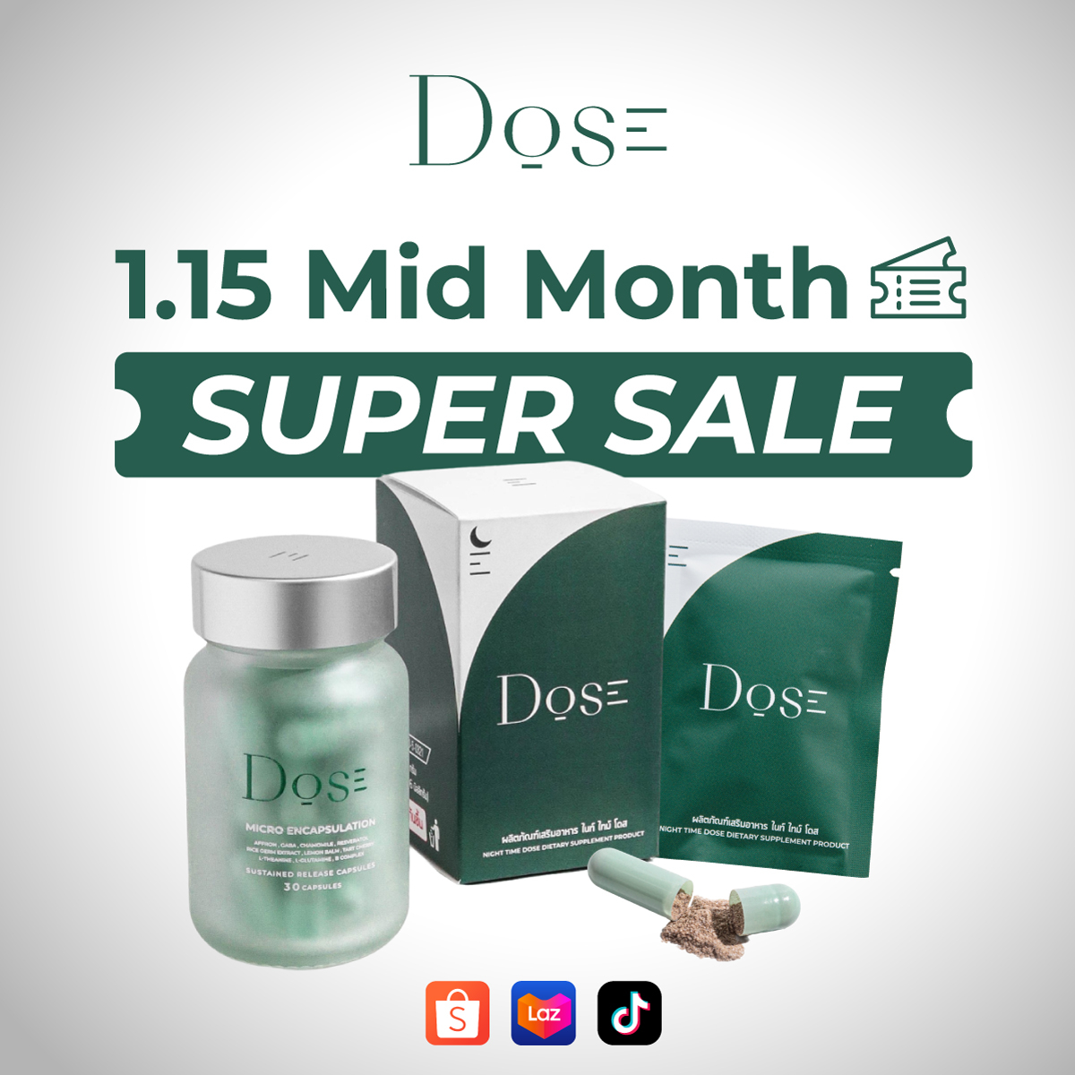 Dose.Thailand, ร้านค้าออนไลน์ | Shopee Thailand