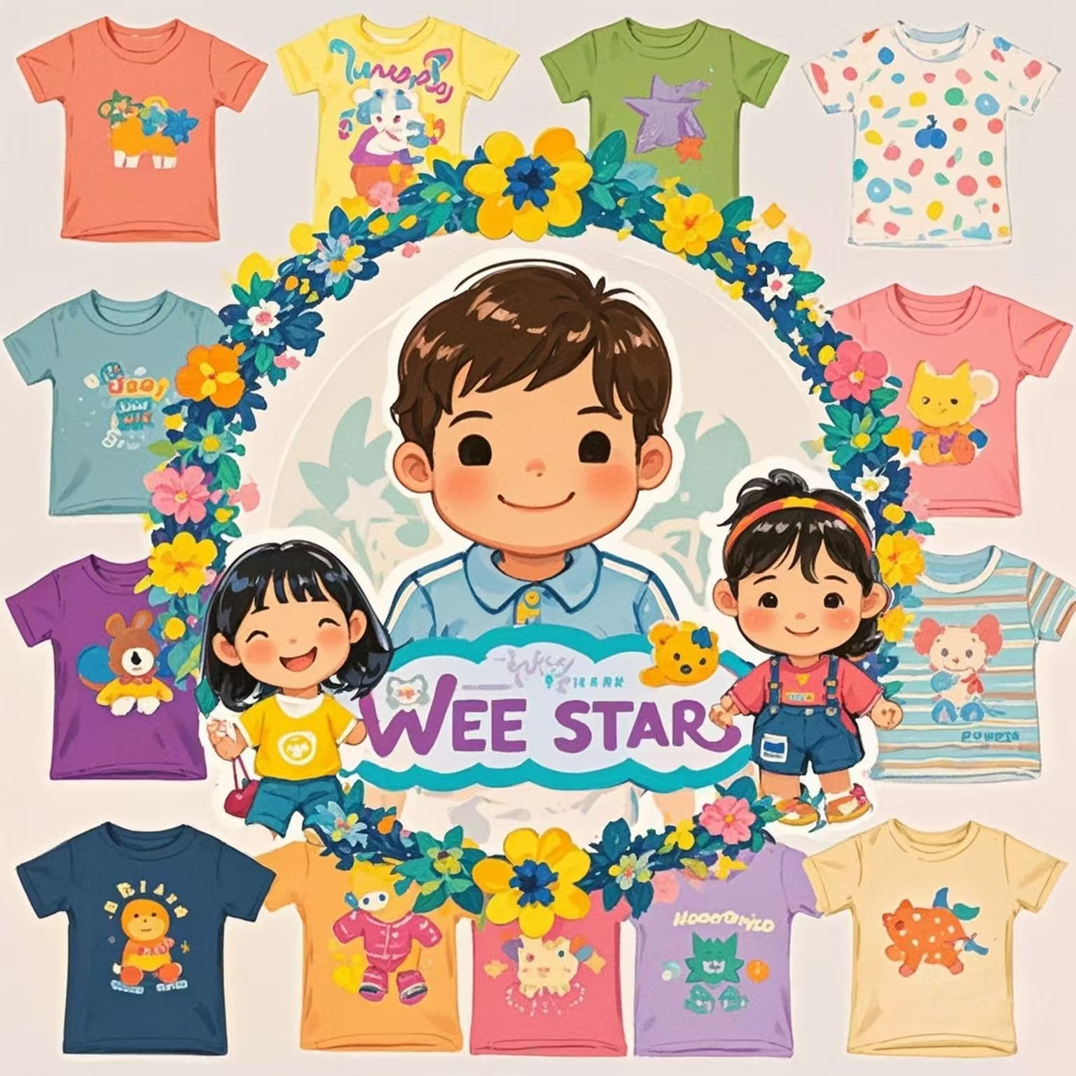 Wee Stars kid T-shirt, ร้านค้าออนไลน์ | Shopee Thailand